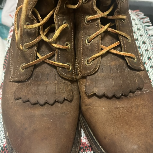 Justin Boots | Shoes | Justin Kiltie Roper Lace Up Leather Boots 7 ...